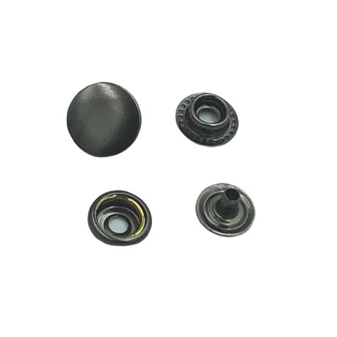 Metal Heavy Duty Snaps Gunmetal Size 20