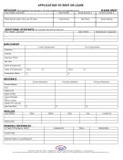 Free Rental Application Template Pdf Word Rtf