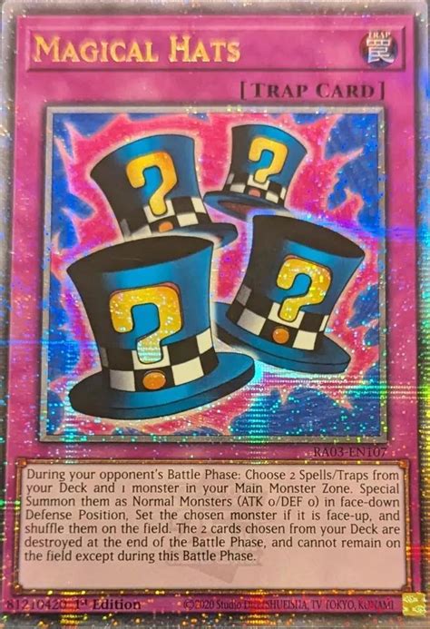 Magical Hats Quarter Century Secret Rare Ra03 En107 Prices Yugioh