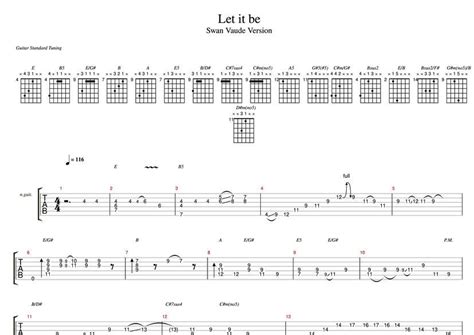 Let It Be Tab And Chords Swan Vaude
