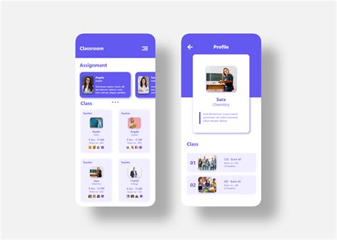 Classroom App Ui On Behance