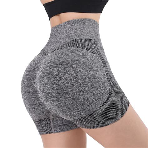 Lady Yoga Shorts High Waist Workout Fitness Lift Butt Fitness Gym