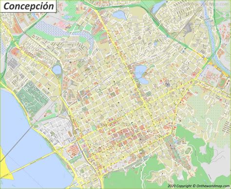 Concepción Map Chile Discover Concepción With Detailed Maps