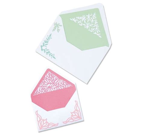 Sizzix Botanical Envelope Liners Thinlits Die Set 6pk By Jen Long