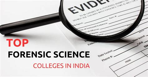 Top Forensic Science Colleges In India Fees Eligibility Courses