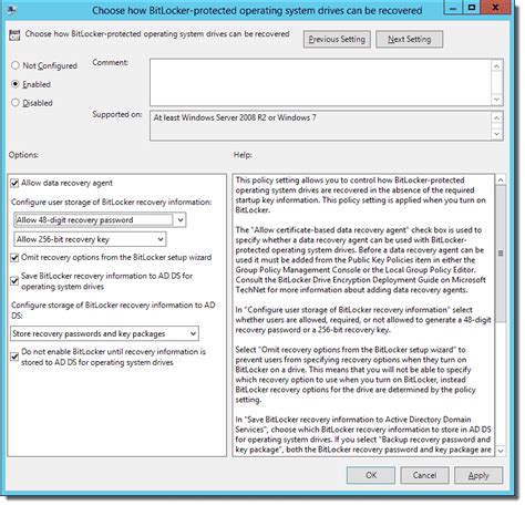 Configure And Enable Bitlocker On Windows Server 4sysops
