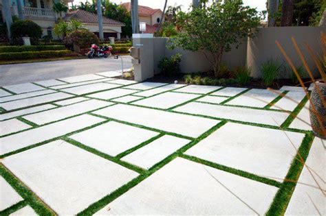 Top 50 Best Concrete Driveway Ideas