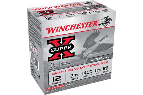 Winchester Wex12hbb 12 Ga 2 34 Inch 1 18 Oz Bb Super X Xpert Steel 25