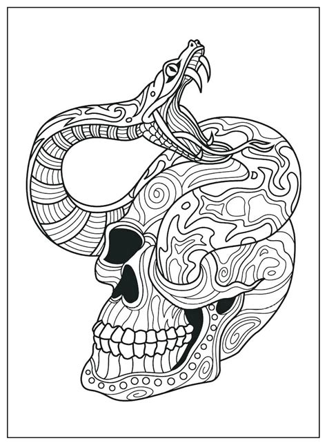Disegni Facili Di Teschi Con Serpenti Adesivi Murale Per La Tavoletta
