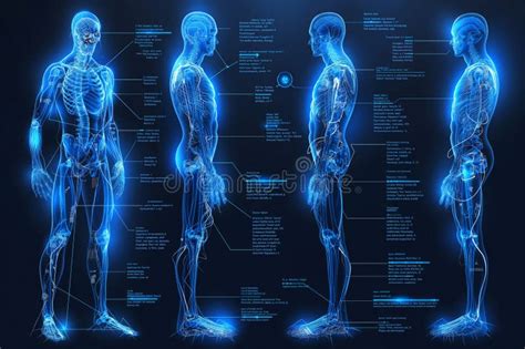 Digital Analysis Of Human Body As Future Technology Concept Stock Image