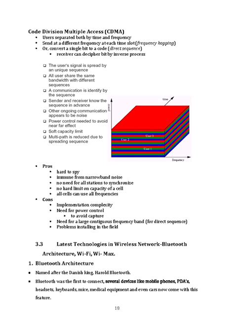 Wireless Media Notes Data Communication And Computer Network Code Division Multiple Access