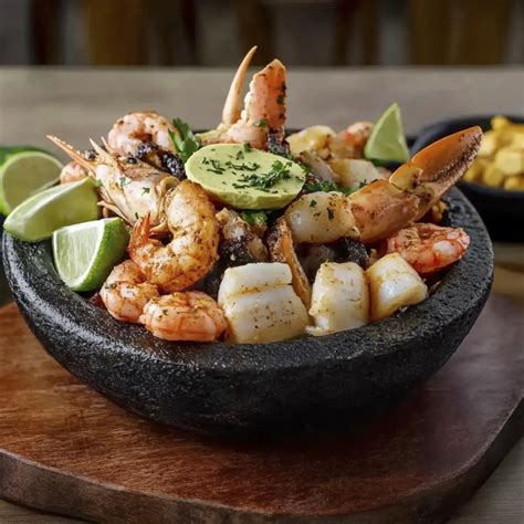 Molcajete De Mariscos Delicia Culinaria Única