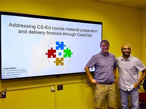 Chris Parnin On Linkedin Excellent Phd Defense Today By Samim Look