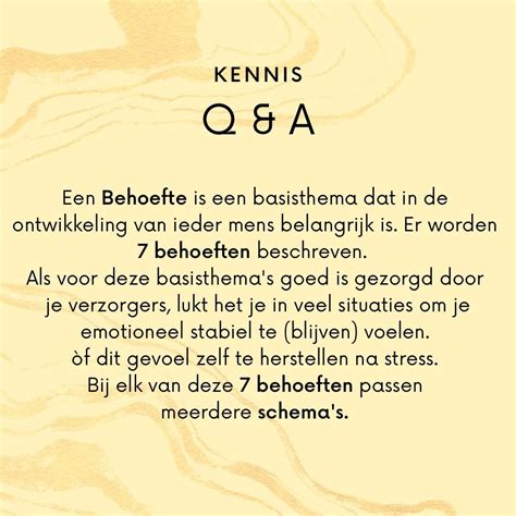 Wat Bedoelen We Met De Term Behoefte Schematherapie