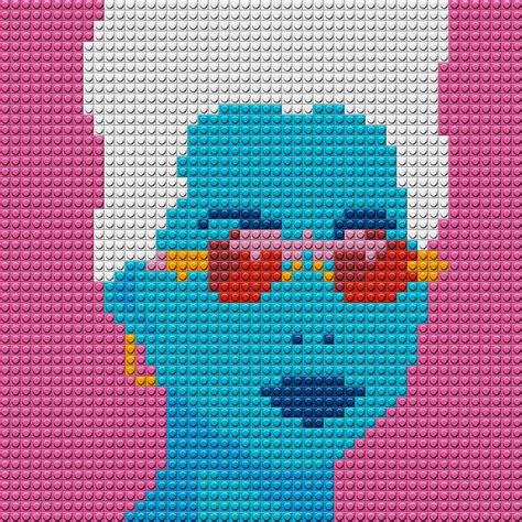 Love Pixart Withe Hair Pink Flip App