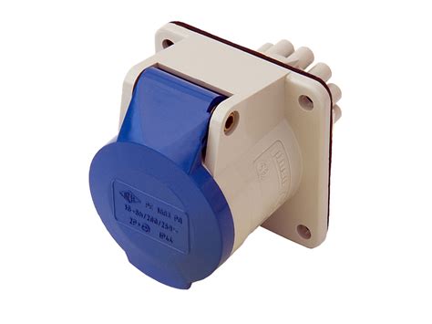 Straight Flush Mount Socket 16a 240v Boat Electricals