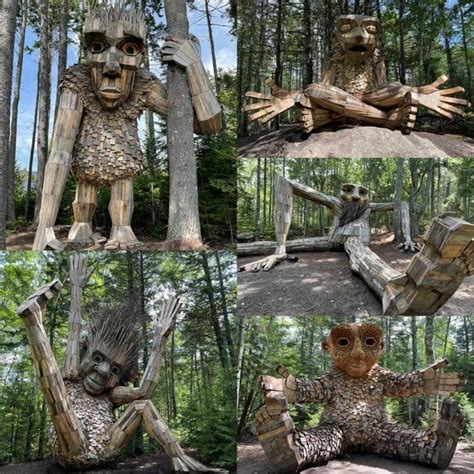 Hidden In Plain Sight These Whimiscal Wooden Giants Are A Sight To