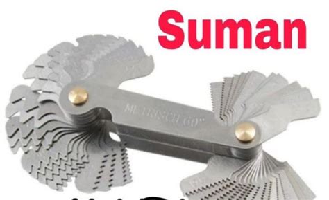 Alat Ukur Mal Ulir Suman Trhead Pitch Gauge Pitch Mal Drat Gage Ww Mm