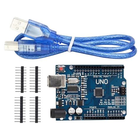 ของแท ใหม ขายด ลาสด Arduino Uno R SMD Chinese Version ATmega แบบชพฝงตว พรอมสาย