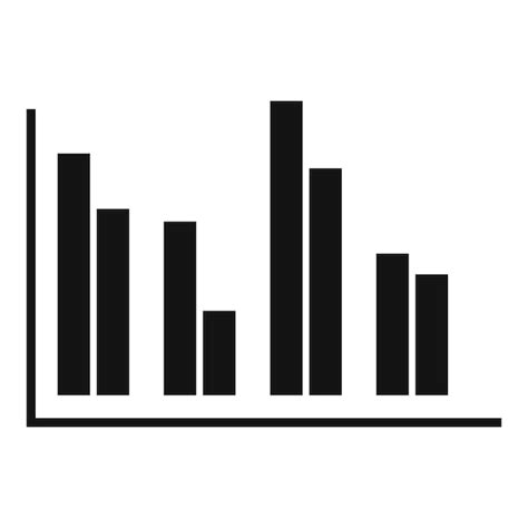 Premium Vector Financial Analysis Chart Icon Simple Illustration Of
