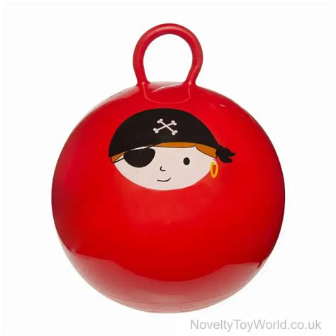 Pirate Mini Space Hopper Skippy Ball With Handle 46cm Bulk Buy Toys Uk
