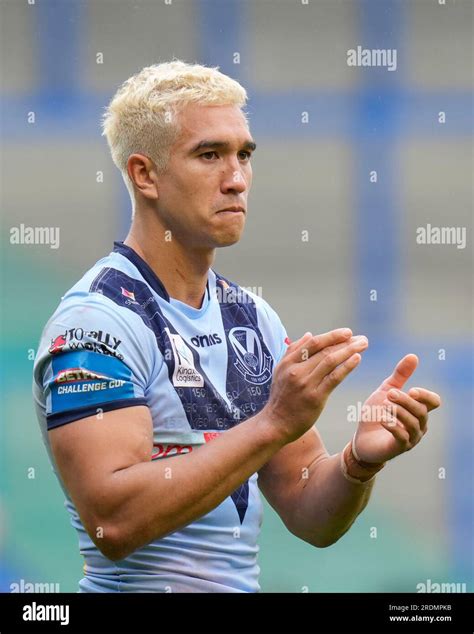 Tee Ritson 25 Of St Helens Salutes The Fans After The Betfred Challenge Cup Semi Final Match