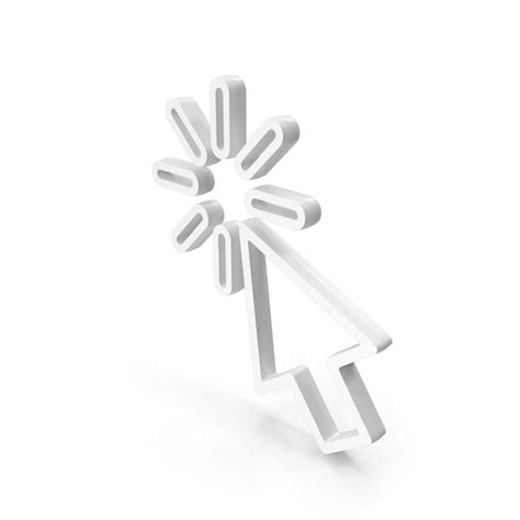 Mouse Click Curser Arrow White 3d 物体2298858147 Shutterstock
