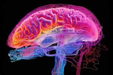 Human Mind Brain Neurons Neuroplasticity Via Axons And Dendrites Synapses Neurotransmitter