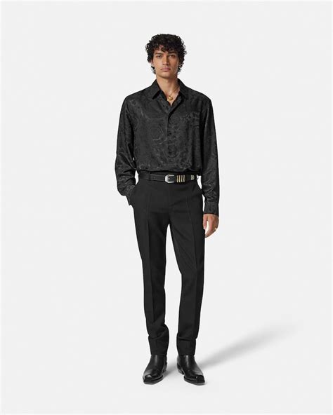 Printed Silk Shirts Versace Us