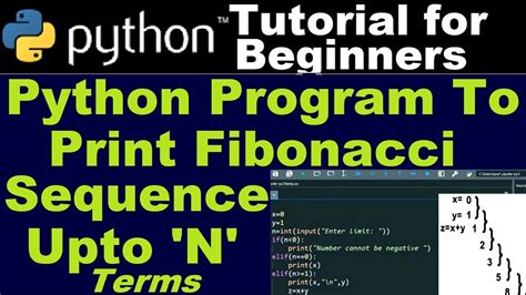 Python Program To Print Fibonacci Sequence Upto N Terms Learning