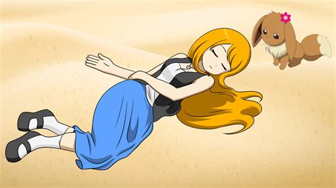 Pokemon Quest The Unconscious Girl On The Beach By Willdinochampion55