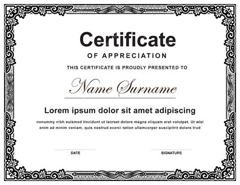 Premium Vector Simple Certificate Design Vector File