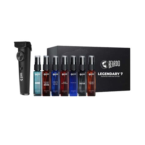 Buy Beardo Legendary 7 Assorted Perfume T Set 7 Pcs And Don Trimmer