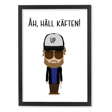 Inramad Print A4 Killinggänget Lasse Kongo