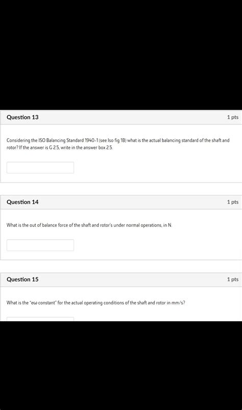 Considering The Iso Balancing Standard 1940 1 See