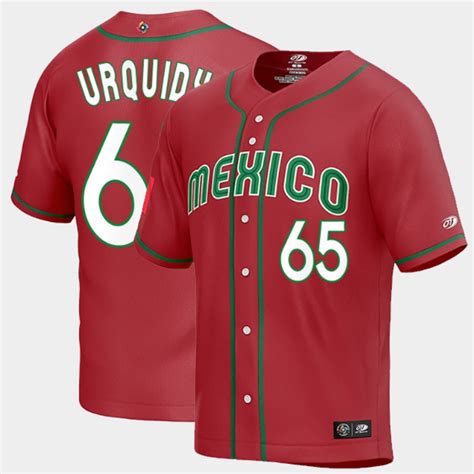 Mexico Baseball Jose Urquidy World Baseball Classic Jersey Red