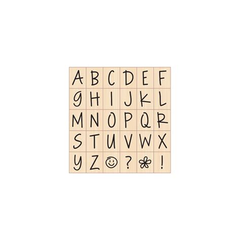Hero Arts Happy Upper Case Alphabet Wood Stamps Spellbinders Wholesale