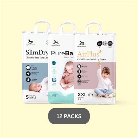Diaper 12 Packs 15 Mini Packs Applecrumby®