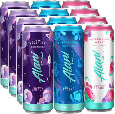 Alani Energy Drink Variety Pack Cosmic Watermelon Breezeberry