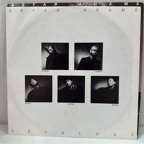 Bryan Adams Reckless Album Vinyl With Unknown Signatures S Used
