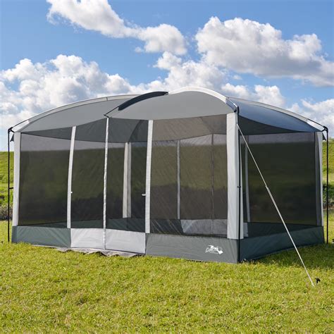 Screen House Tent 13x9ft Screen Room Mesh Gazebos W 2 Magnetic Doors
