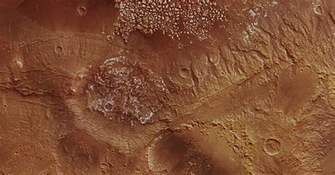Rocky Mounds And A Plateau On Mars