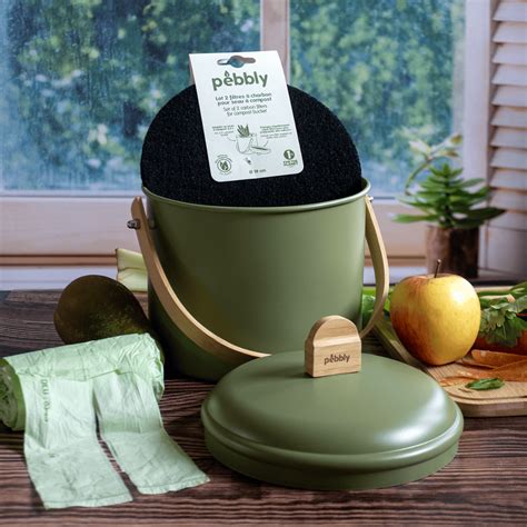Compost Bundle Bucket 35l Olive Filters Bio Bags