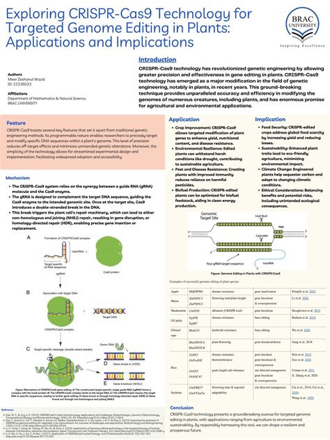 My New Research Poster On Crispr Cas9 Precision Redefined In Plant