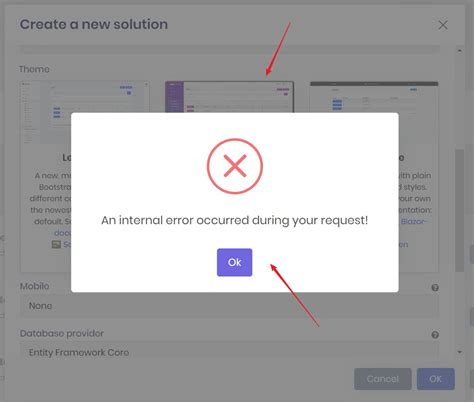Cant Create Solution Using Abp Suite 3864 Support Abpio
