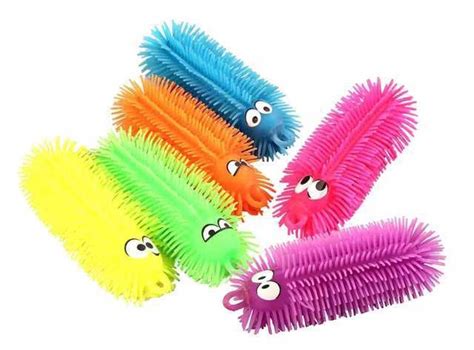 Light Up Caterpillar Squishy Squeeze Sensory Stress Handhald Squash