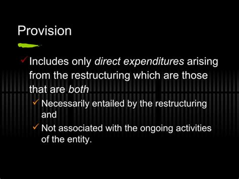 Restructuring Pas 37 Ppt