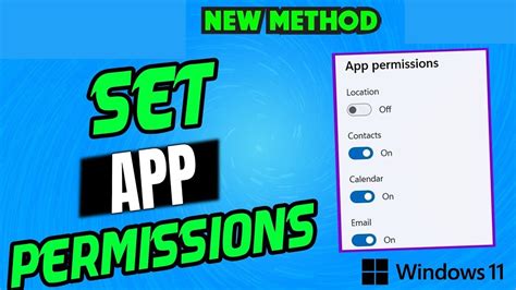 How To Enable App Permissions In Windows 11 Step By Step Guide 2024