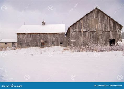 Barn In Winter Stock Image Image Of Home House Barn 266624885