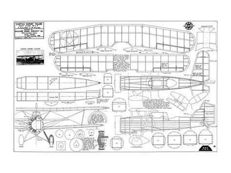 Curtiss Export Falcon Model Airplane Plans